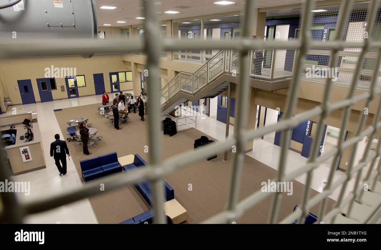 Visitors take a tour of the new Central Prison healthcare complex in ...