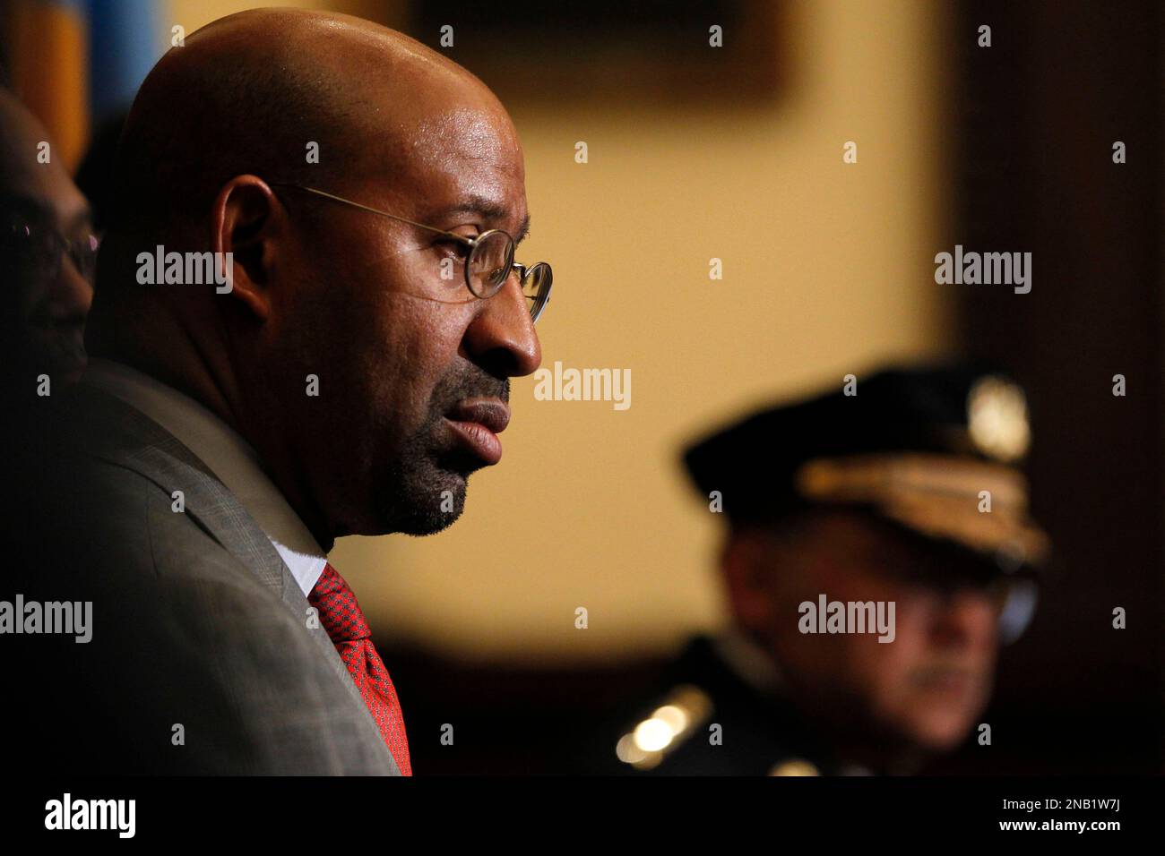 Mayor Michael Nutter, left, and Police Commissioner Charles Ramsey is ...