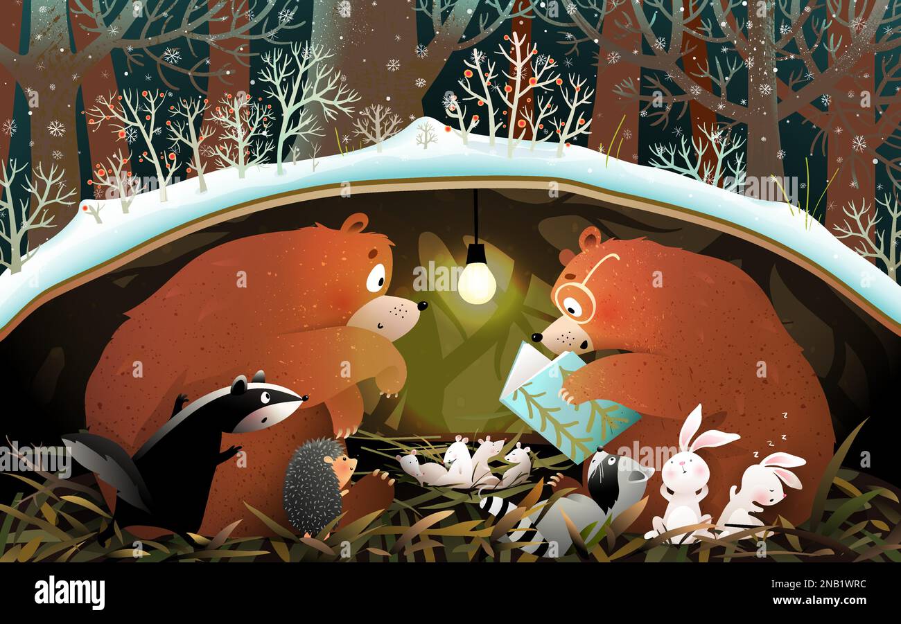 Raccoon den Stock Vector Images - Alamy