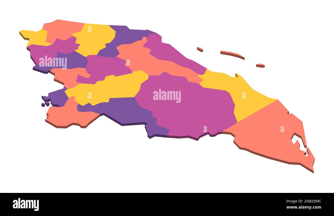 Honduras political map of administrative divisions - departments ...