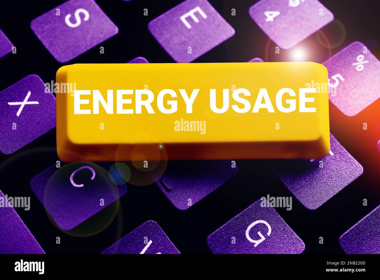 Hand writing sign Energy Usage. Business overview Amount of energy ...