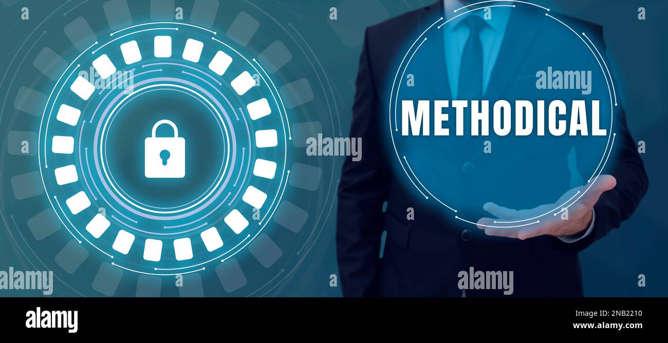 Text showing inspiration Methodical. Internet Concept System of Methods used in a study or ...