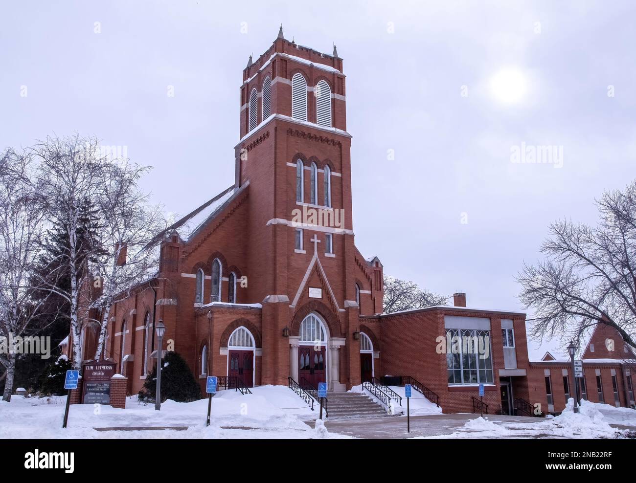 Beautiful brick Swedish Lutheran Elim Church whose congregation was ...
