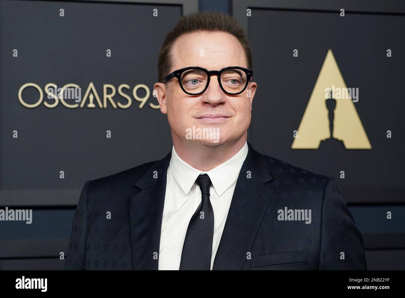 Brendan Fraser arrives at the 95th Academy Awards Nominees Luncheon on ...