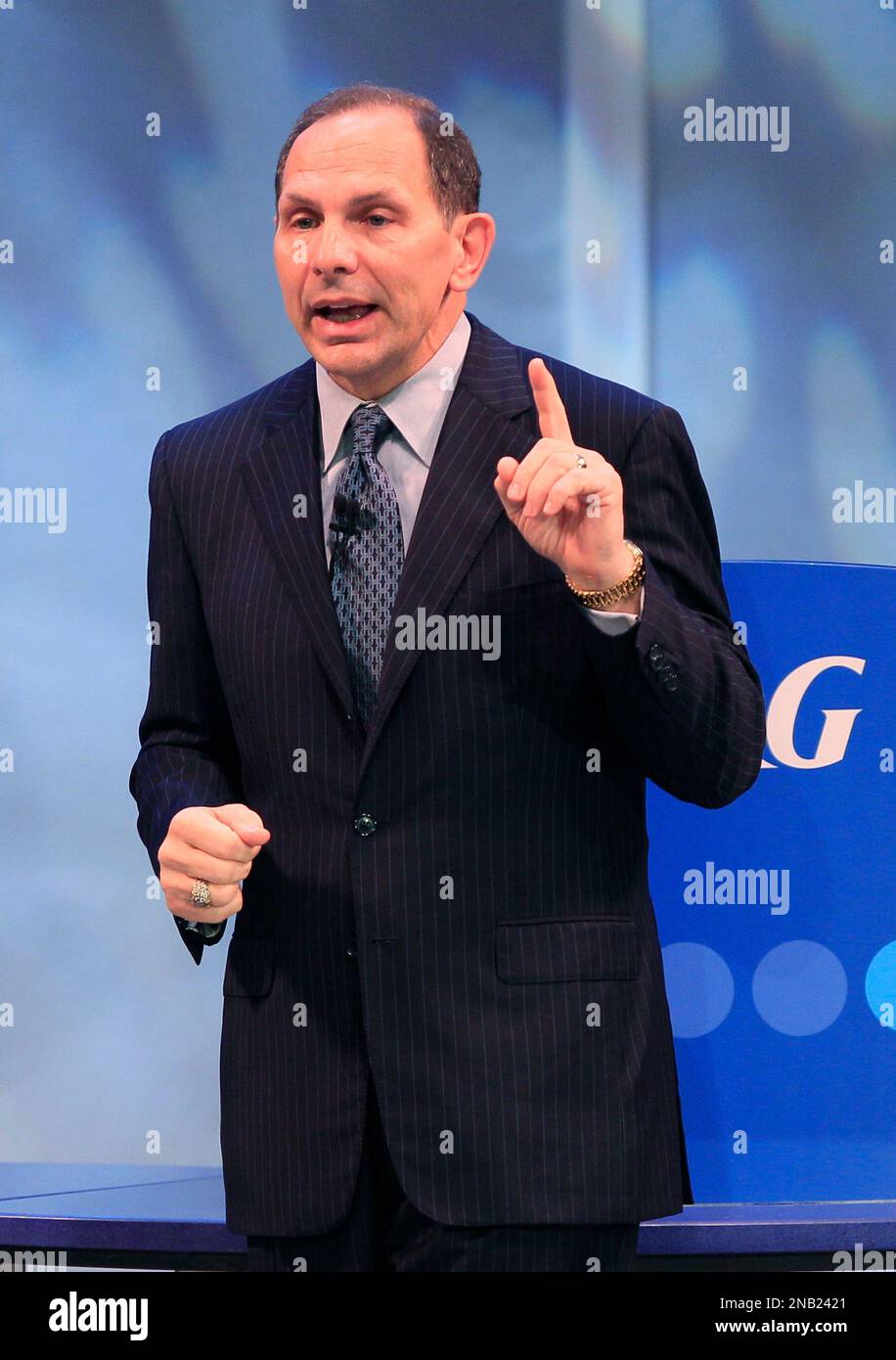 Procter & Gamble chief executive Robert A. McDonald speaks at the ...