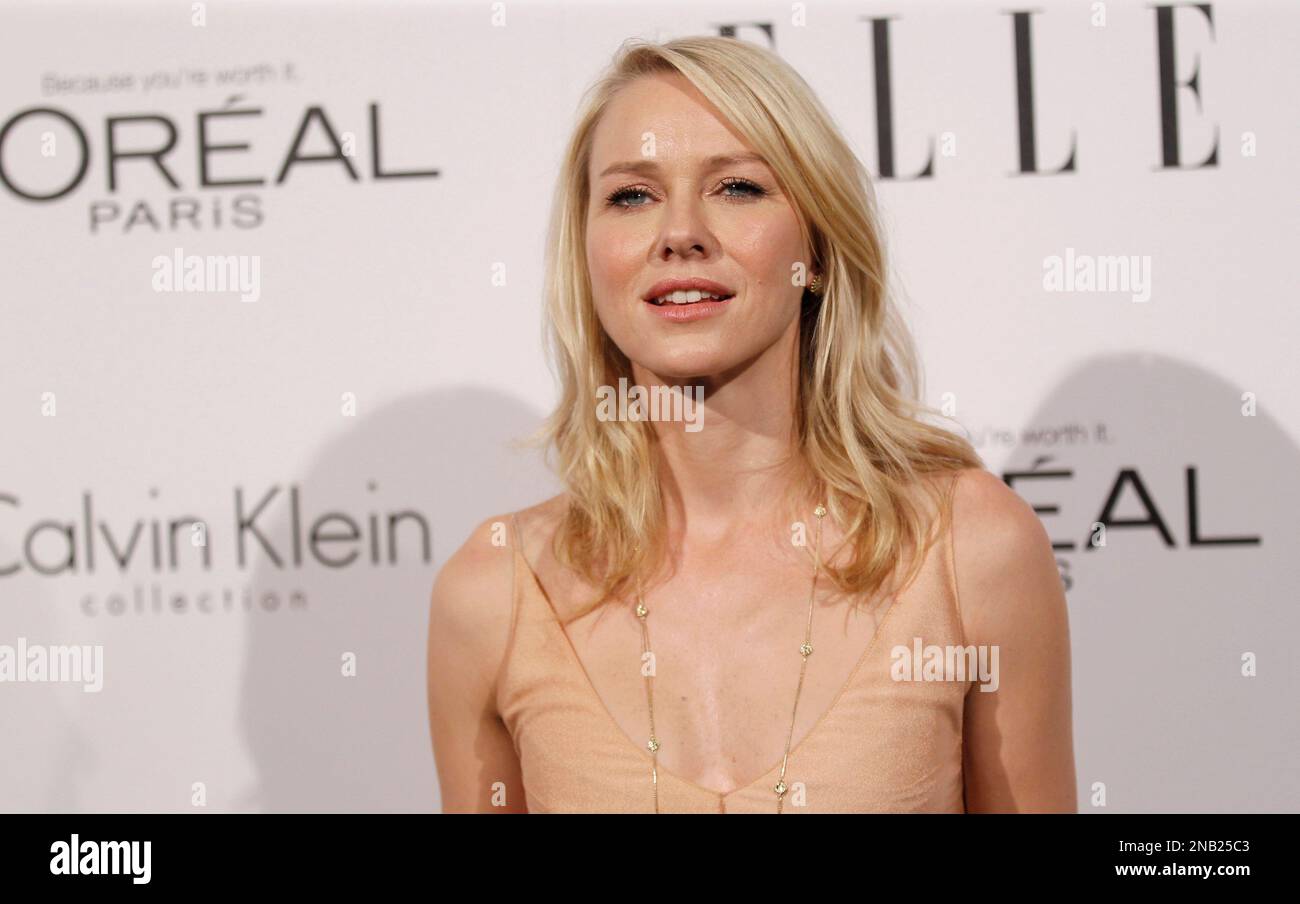 Actress Naomi Watts arrives at the 18th Annual ELLE Women in Hollywood ...