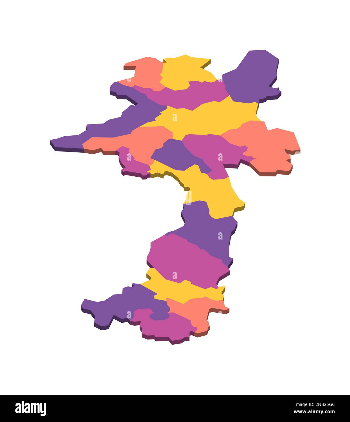 Laos political map of administrative divisions - provinces and ...