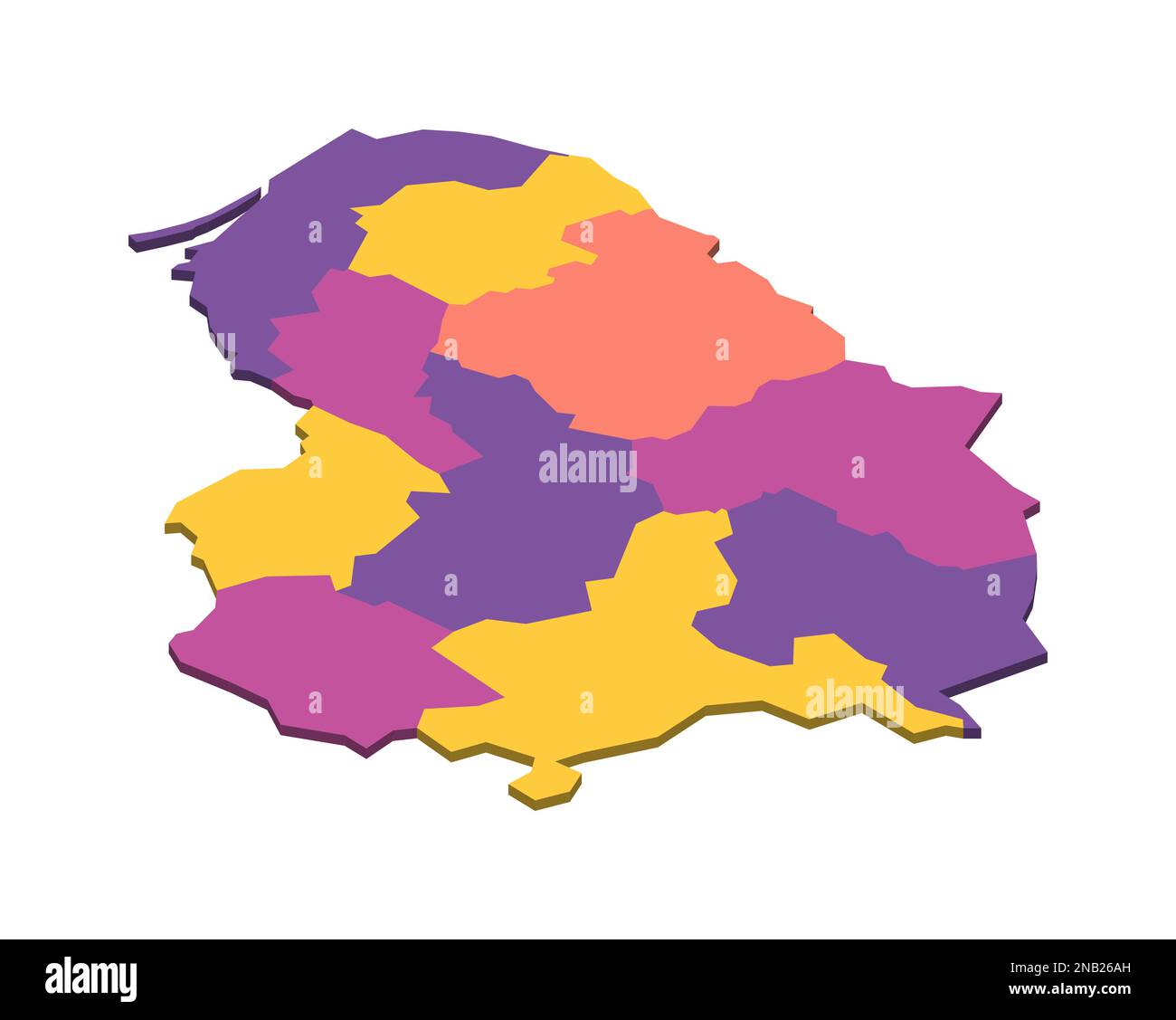 Lithuania political map of administrative divisions - counties ...