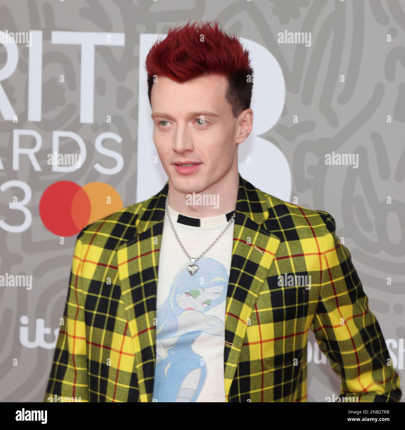 London, UK. Jack Saunders at the 43rd BRIT Awards 2023. The 02 Arena ...