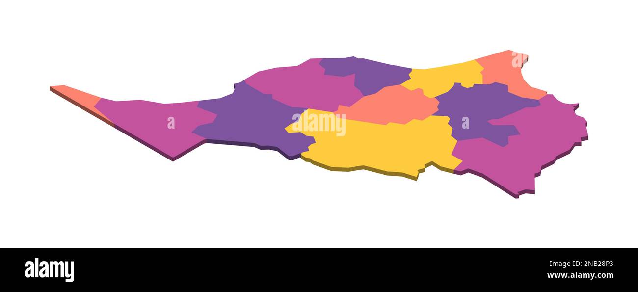 Morocco political map of administrative divisions - regions. Isometric ...