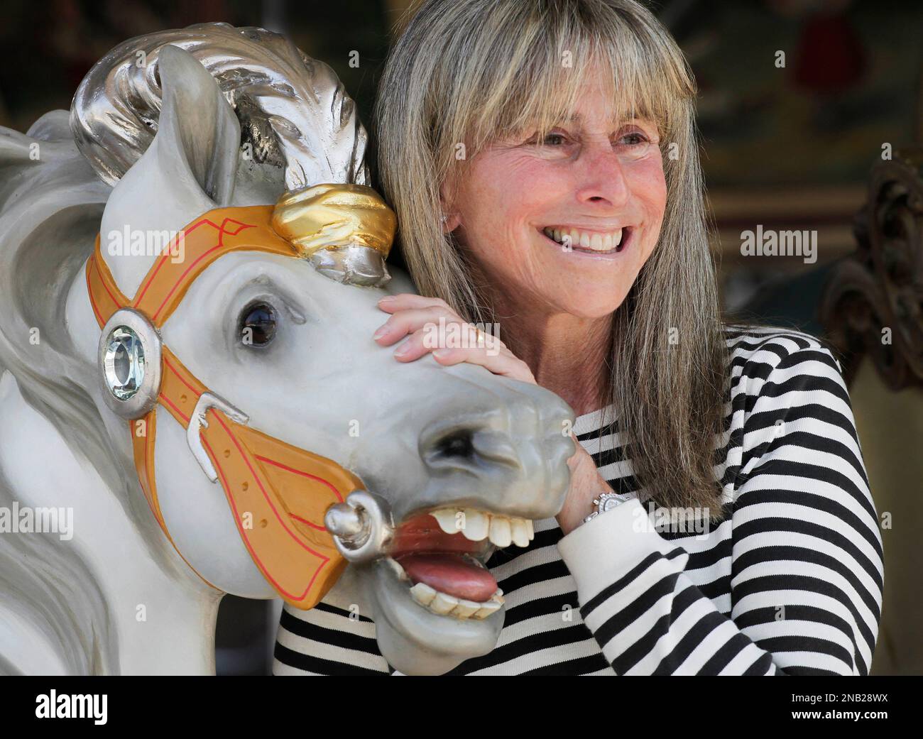 CORRECTS GLASS TO ACRYLIC- In this Sept. 13, 2011 photo, Jane Walentas ...