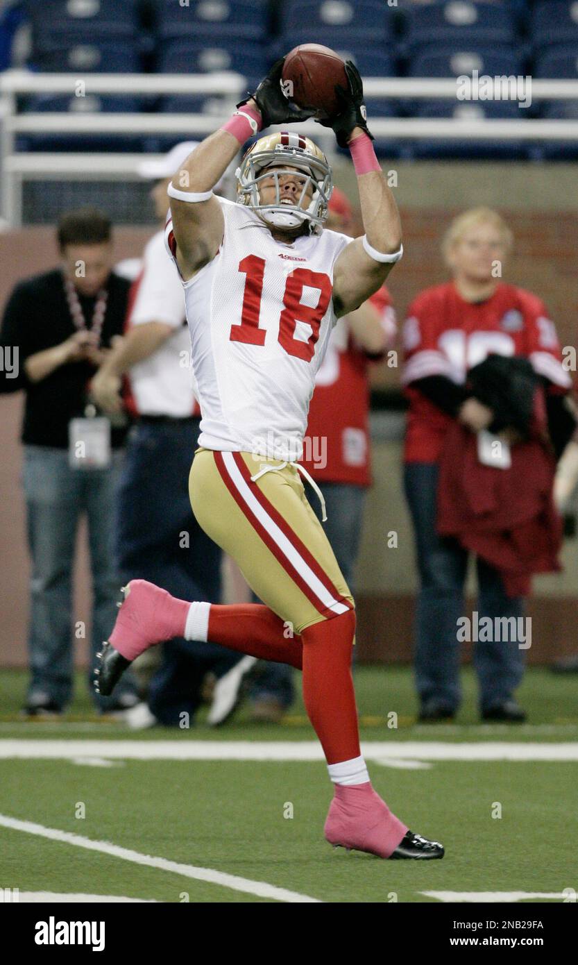 San Francisco 49ers' wide receiver Brett Swain makes a catch before an ...