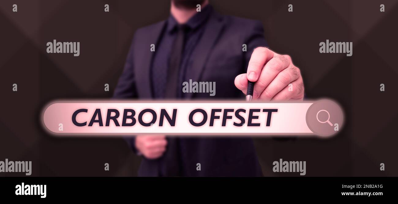 Conceptual display Carbon Offset. Word Written on Reduction in ... Conceptual display Carbon Offset. Word Written on Reduction in ...