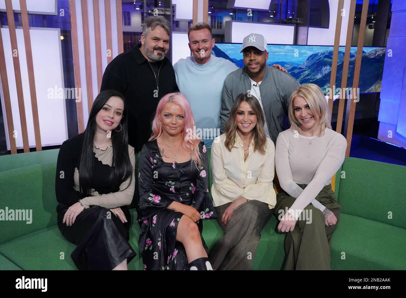 (left to right) Tina Barrett, Paul Cattermole, Hannah Spearritt, Jon ...