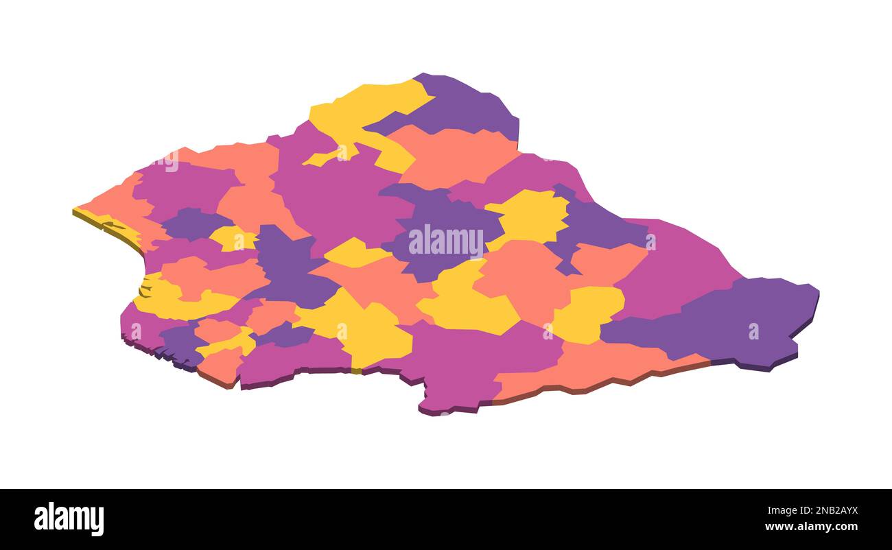 Nigeria political map of administrative divisions - states and federal ...