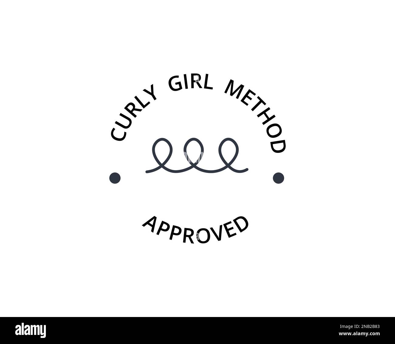The curly girl method Stock Vector Images - Alamy