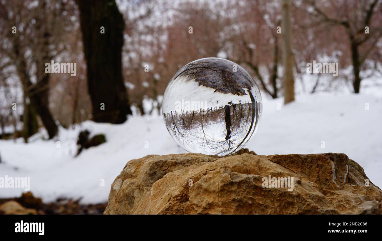 Transparent sphere glass ball hi-res stock photography and images - Alamy