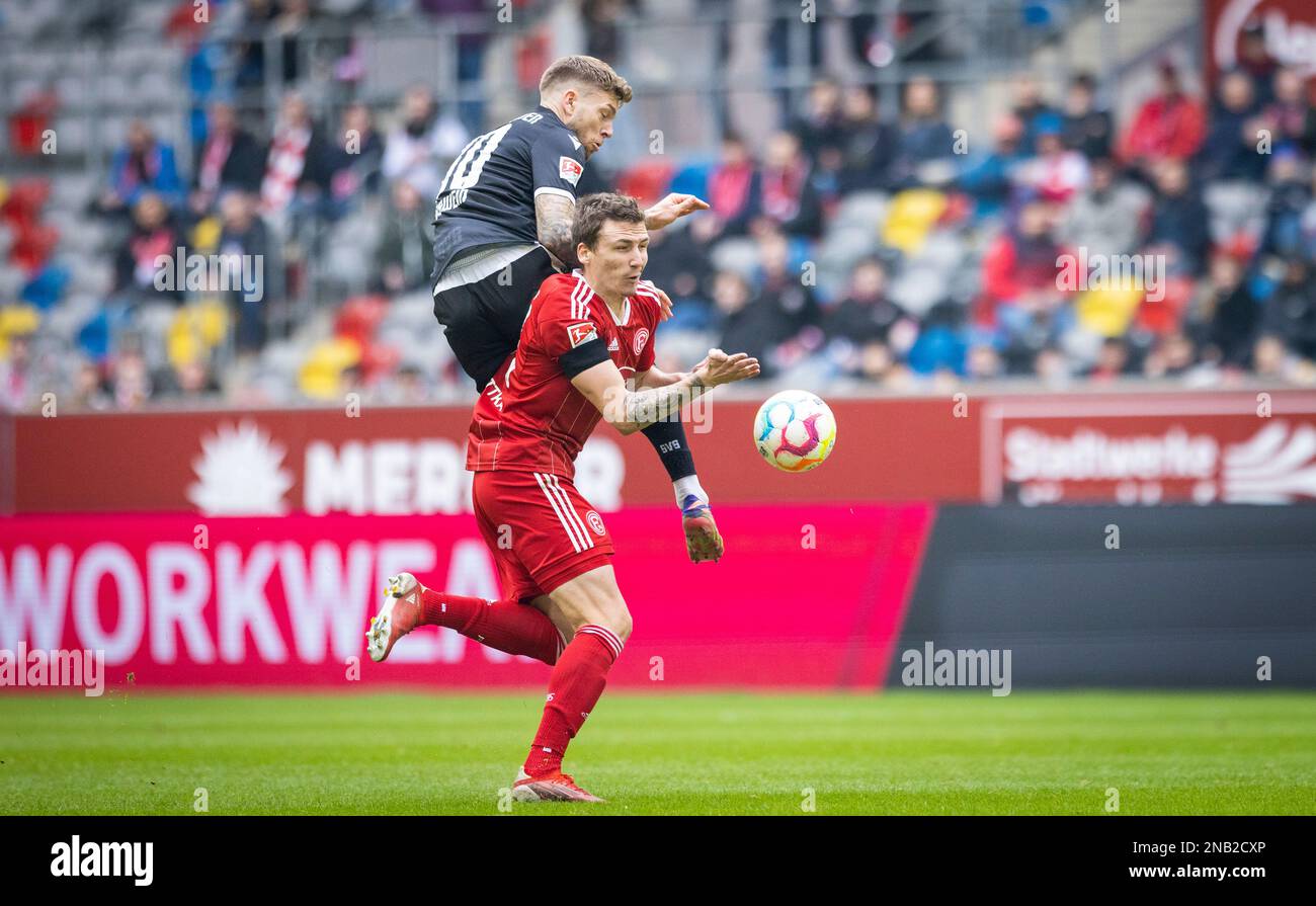 Duesseldorf, Germany. 12th Feb, 2023. Alexander Esswein (SVS) Marcel ...