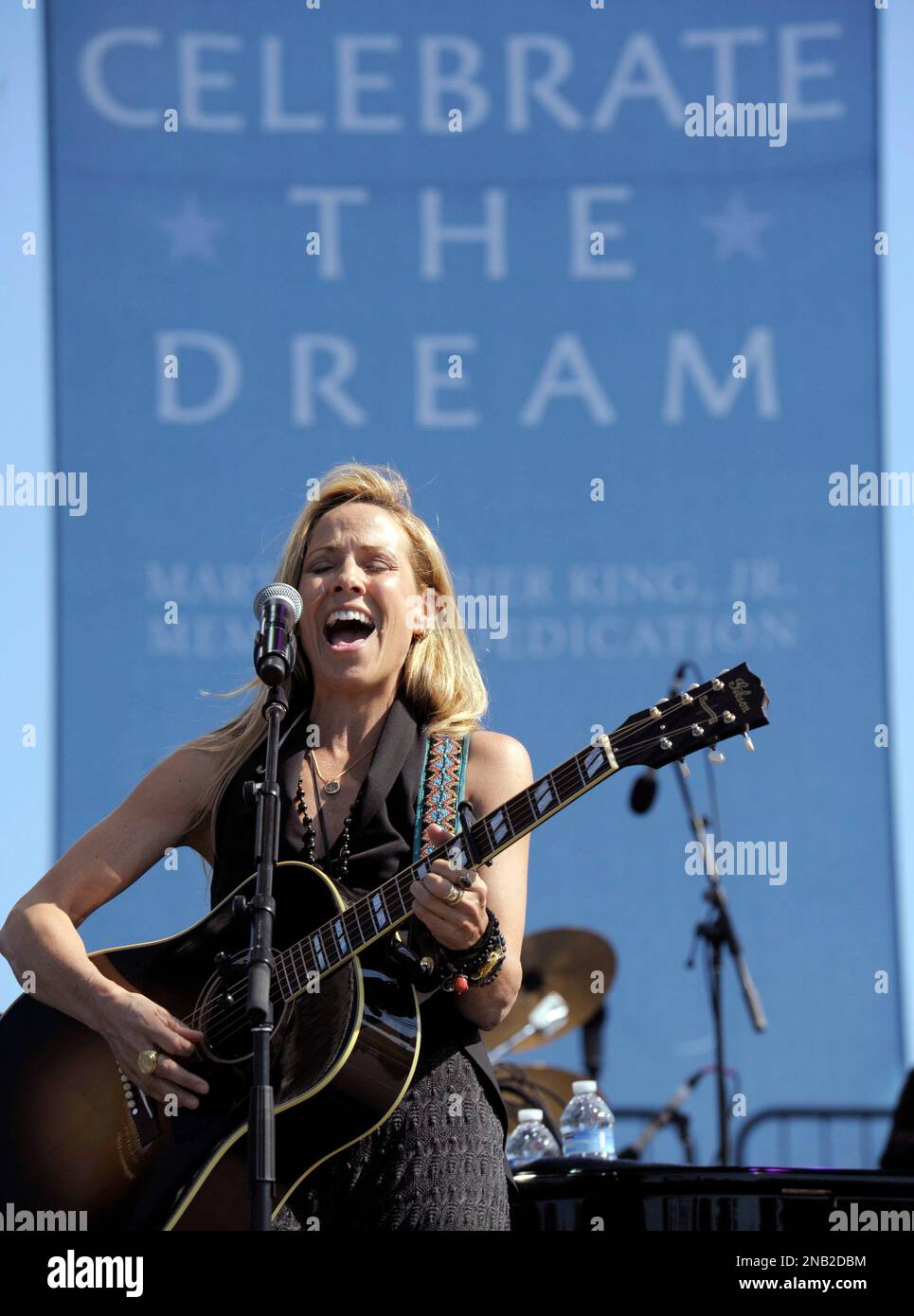 Singer, songwriter Cheryl Crow sings at the dedication of the Martin ...