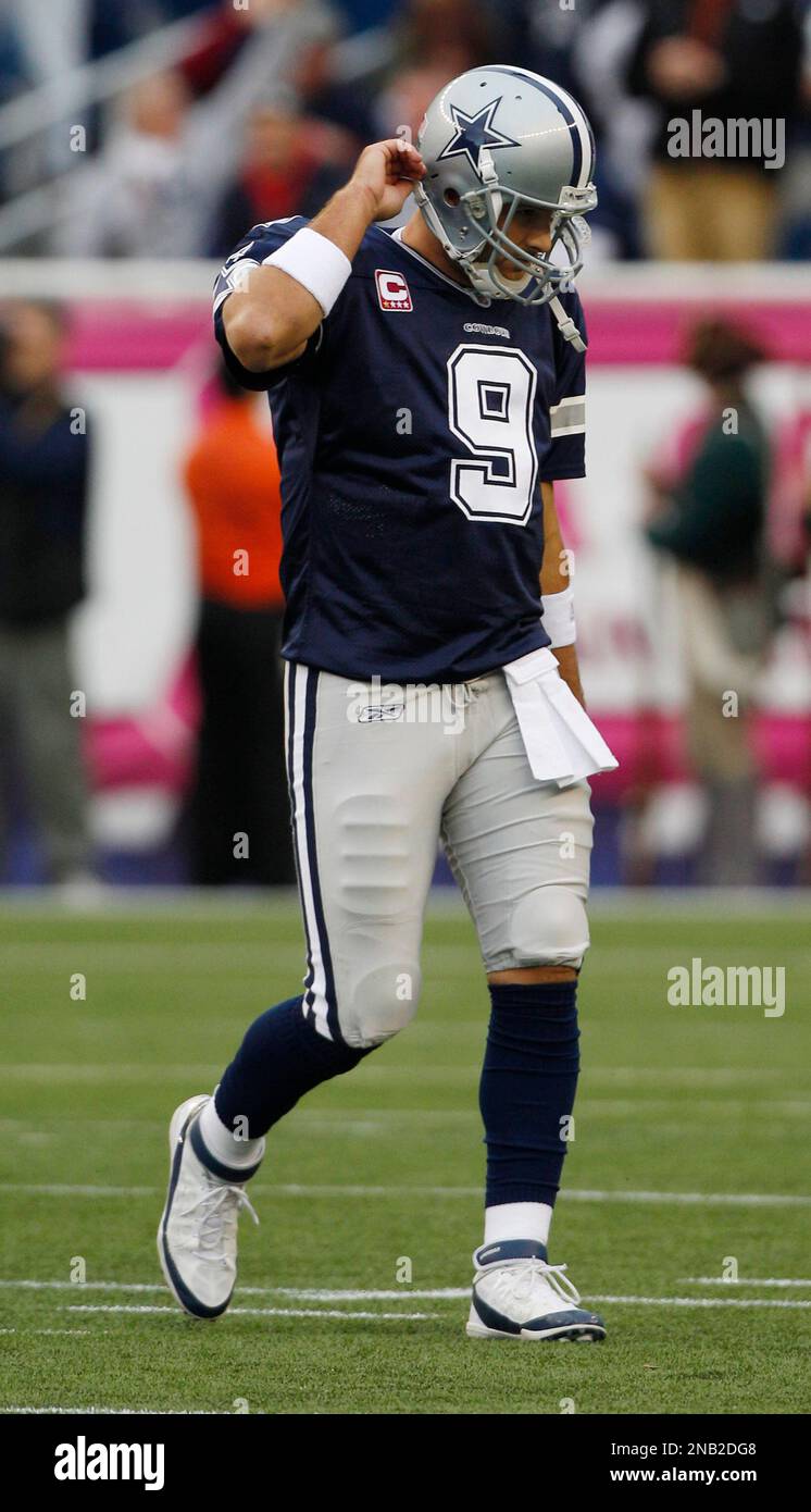 Dallas Cowboys quarterback Tony Romo (9) walks of the field after ...