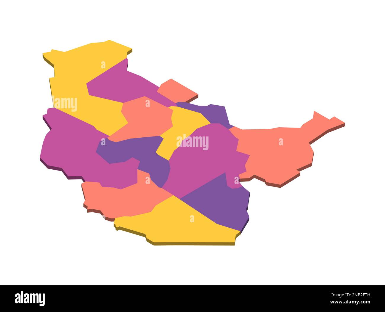 South Sudan political map of administrative divisions - states ...