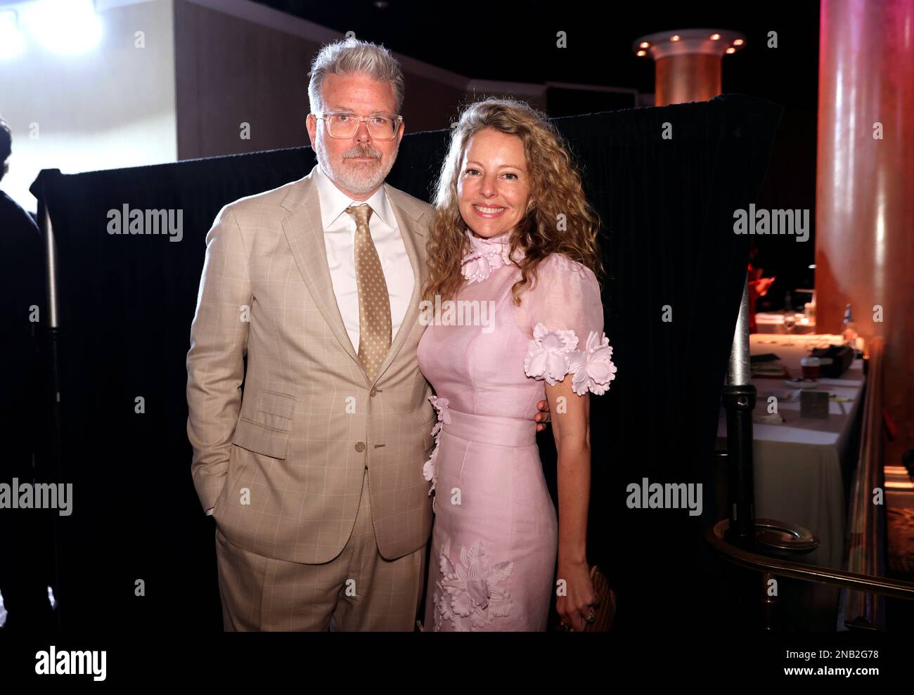 Christopher McQuarrie, left, and Heather McQuarrie attend the 95th ...