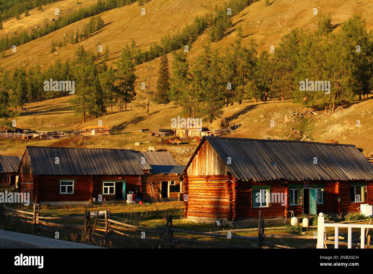 Serene wood cabins hi-res stock photography and images - Alamy