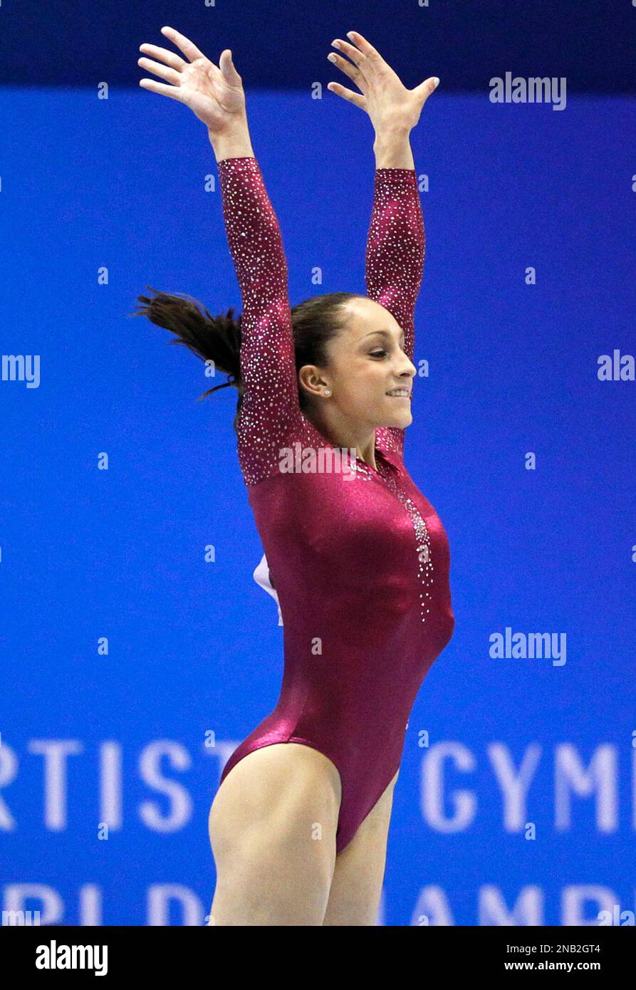Bronze medalist Jordyn Wieber of the U.S. performs on her way to wining ...