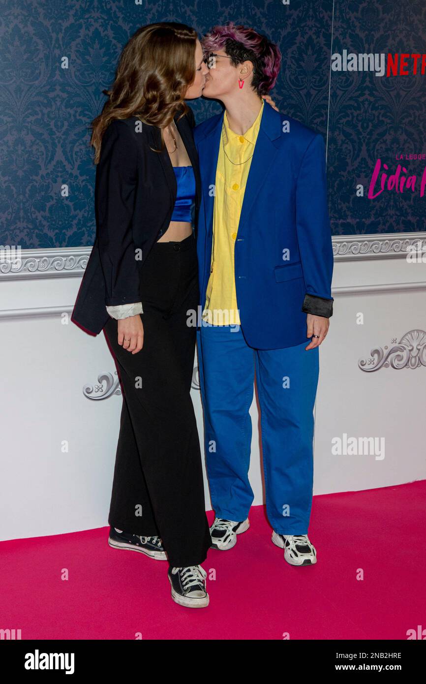 Turin, Italy. 13th Feb, 2023. Turin. Red carpet of the presentation at ...