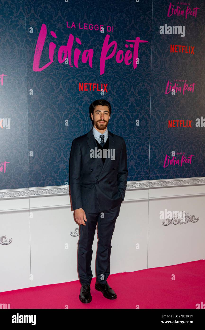 Turin, Italy. 13th Feb, 2023. Turin. Red carpet of the presentation at ...