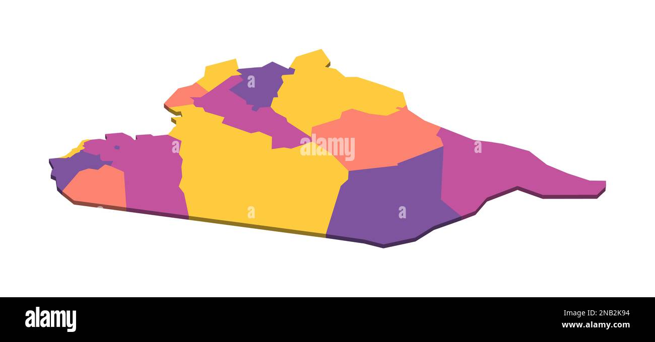 Syria political map of administrative divisions - governorates ...