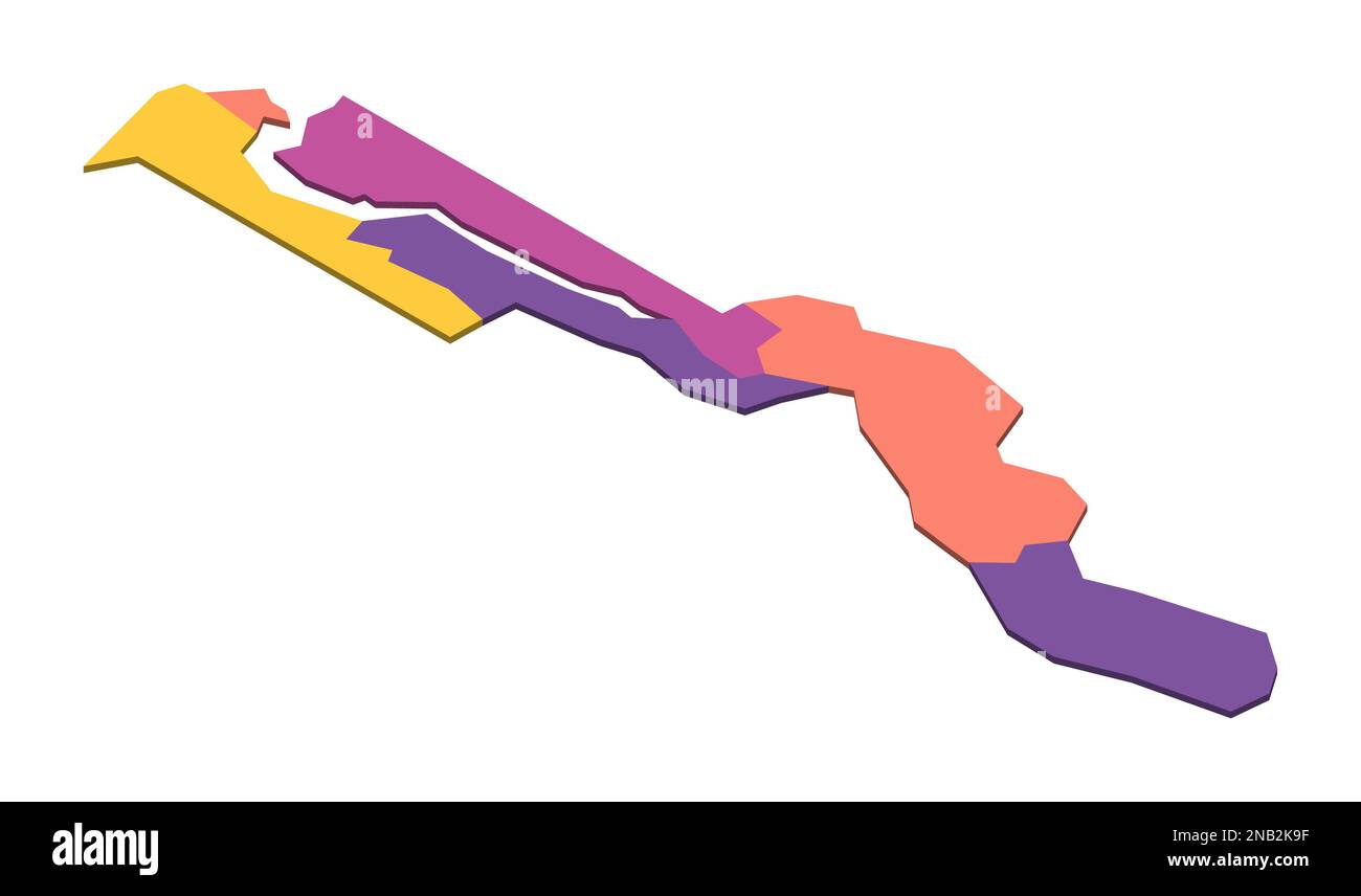 The Gambia political map of administrative divisions - regions and city ...