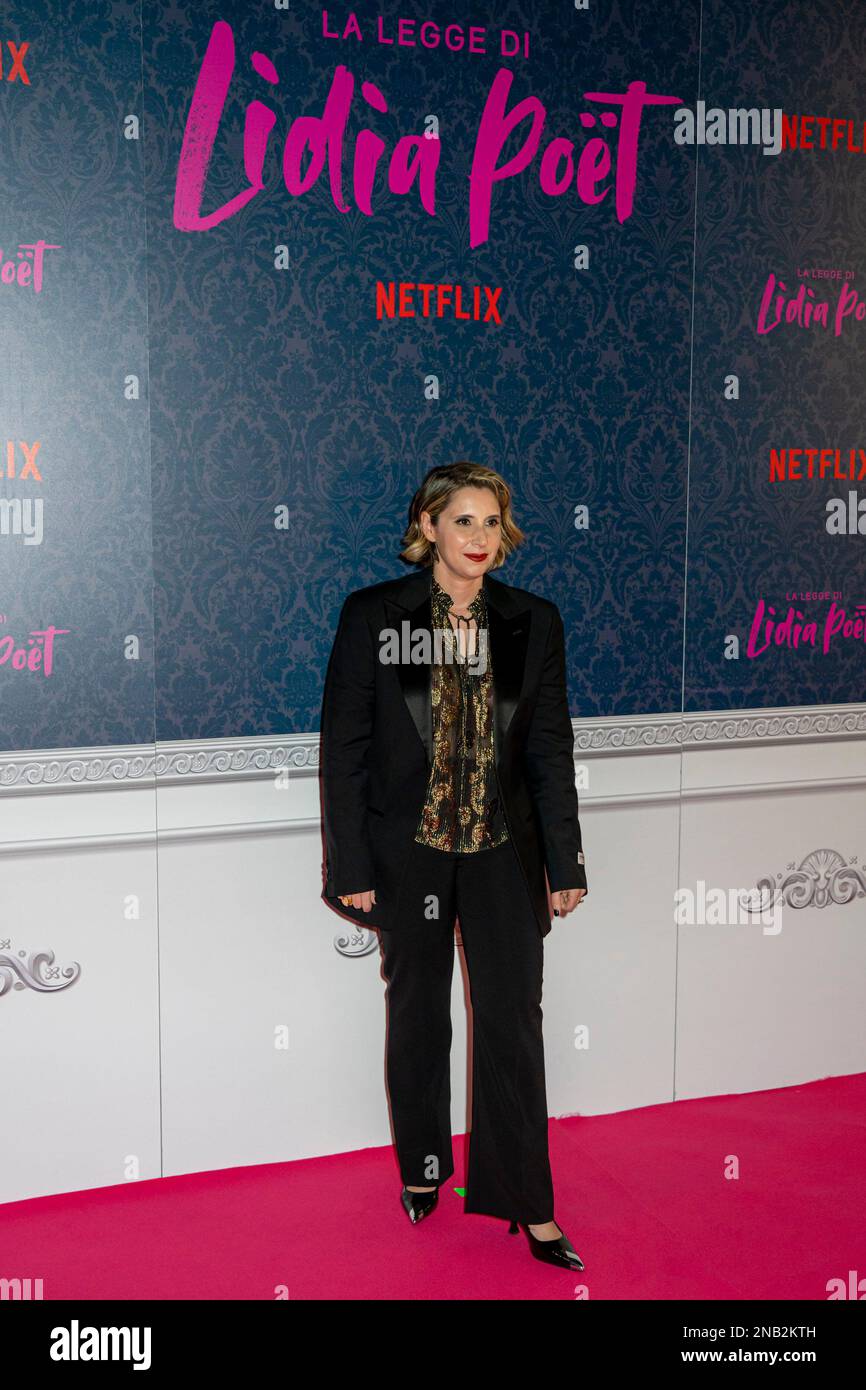 Turin, Italy. 13th Feb, 2023. Turin. Red carpet of the presentation at ...