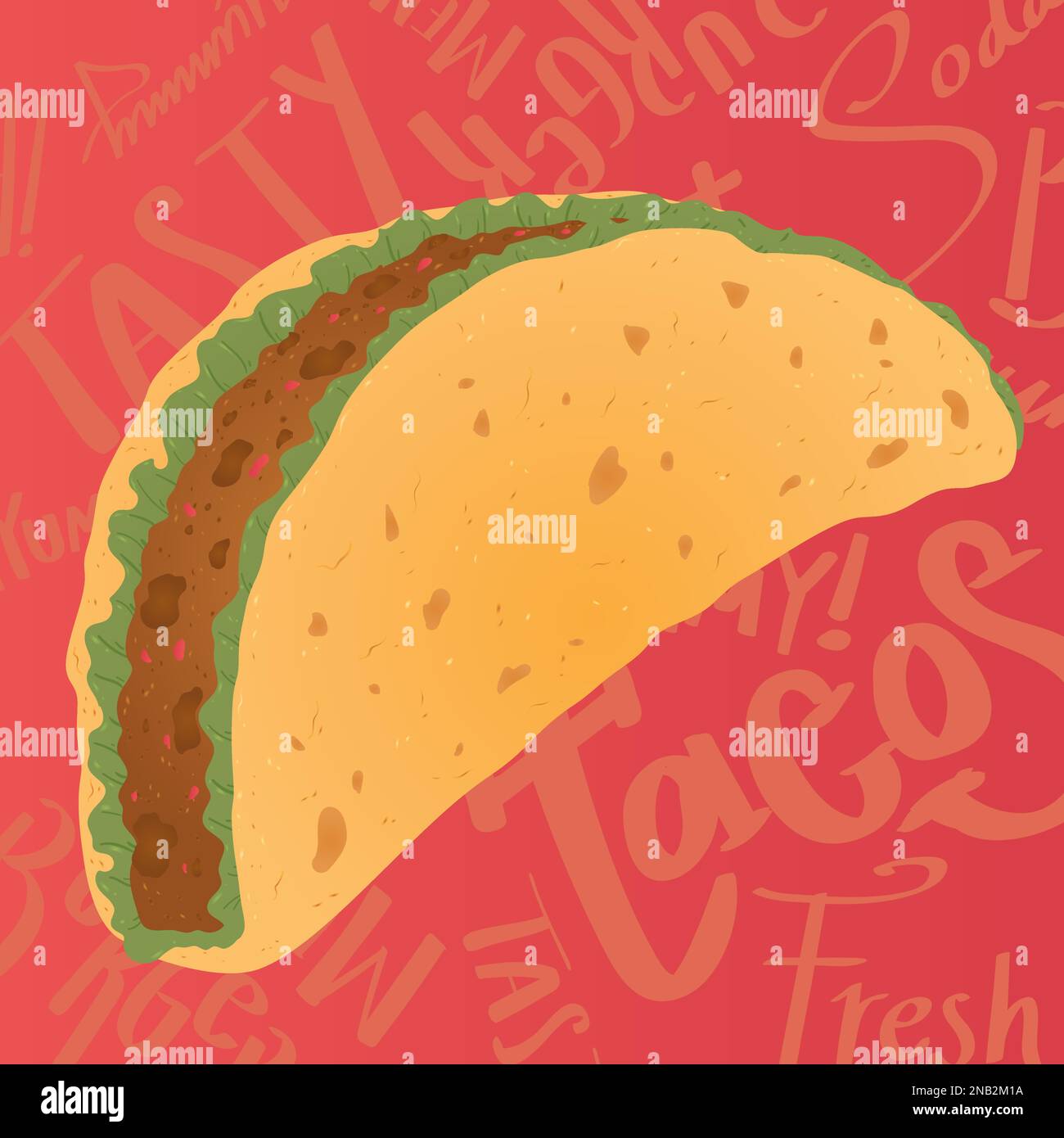 Isolated colored taco fast food Vector Stock Vector Image & Art - Alamy