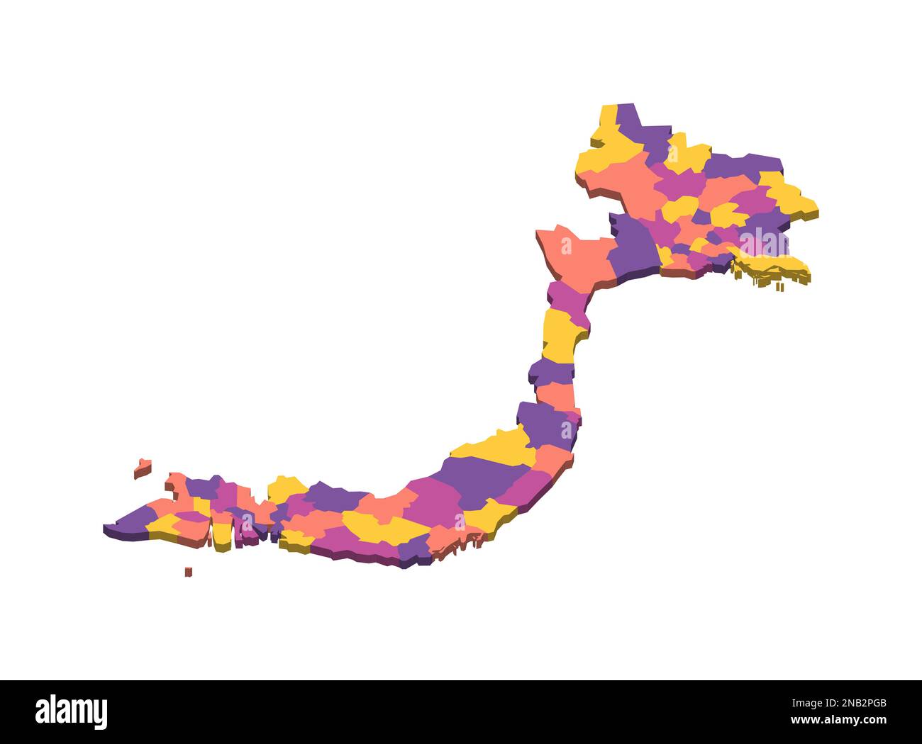 Vietnam political map of administrative divisions - provinces and ...
