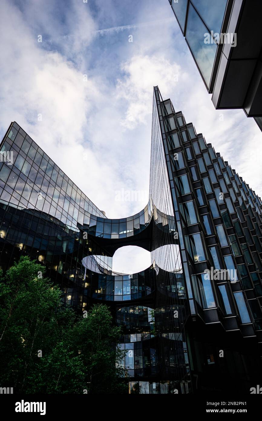 Modern and sleek buildings in downtown Central London Stock Photo - Alamy
