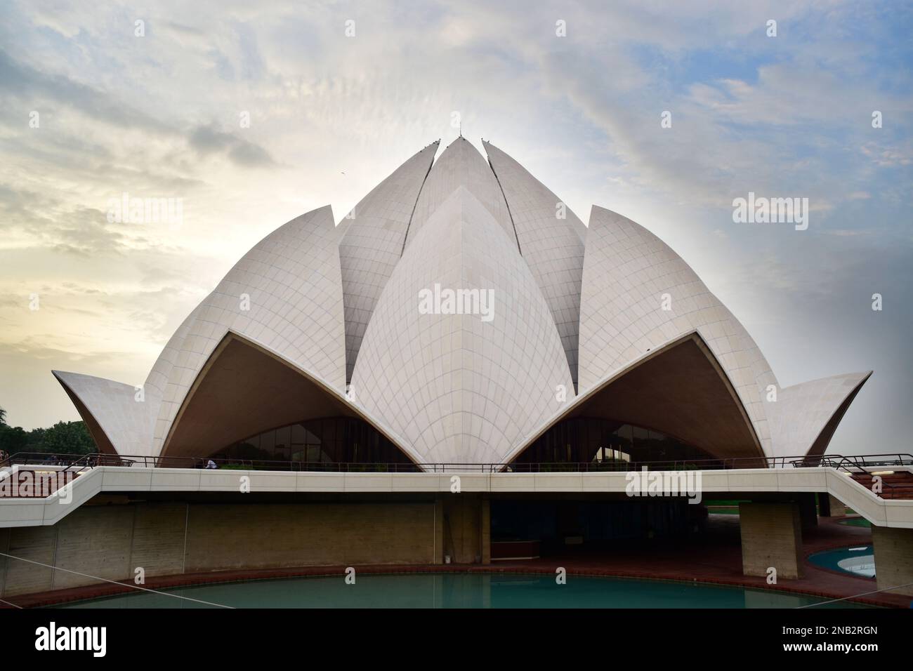 Lotus temple beautiful worship place at new delhi, india Stock Photo ...
