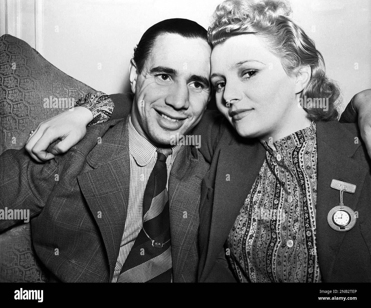 Bob Gregory, the wrestler with his wife formerly, Princess Baba, in ...