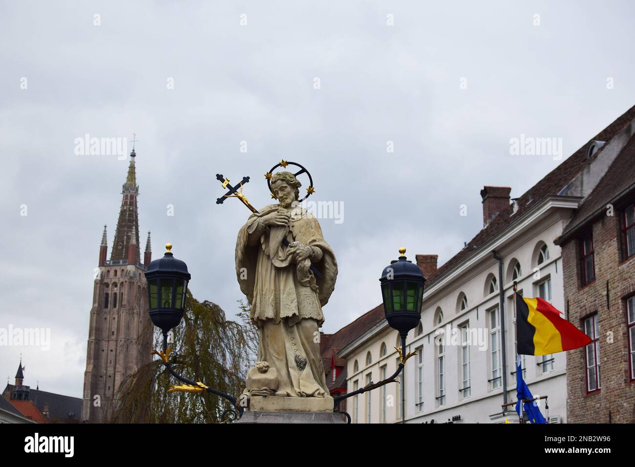 Bruges cityscape, Bruges city historic landmarks, Belgium Stock Photo ...
