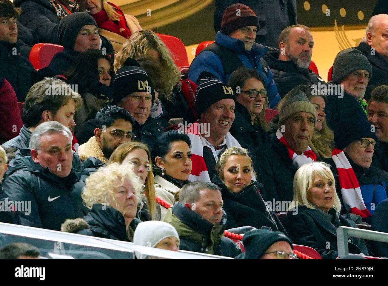 Will Ferrell (middle row, centre left) in the stands during the Premier ...