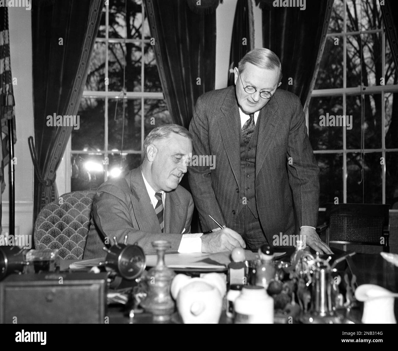 The census taker knocked and was received by President Franklin D. Roosevelt who went on record ...