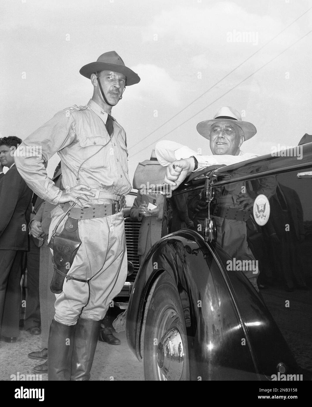 Major General Edward Stackpole, commander of the 22nd Cavalry of the U ...