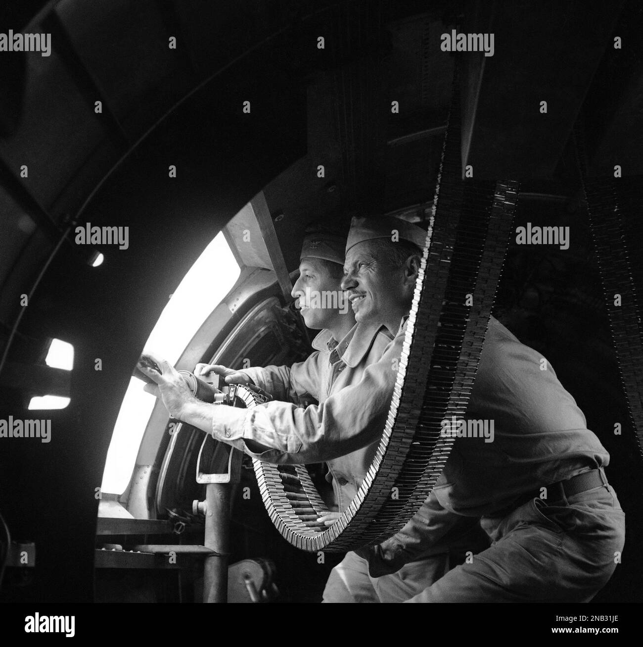 Col. L.A. Diller, press relations officer and Edward Widdis ...