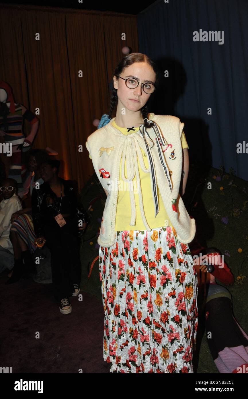 Ella Emhoff likes to Knit event at New York Fashion Week at Spring ...