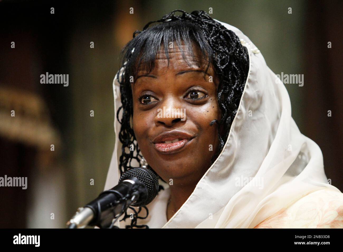 Mildred Muhammad, wife of DC sniper John Allen Muhammad, gestures as ...