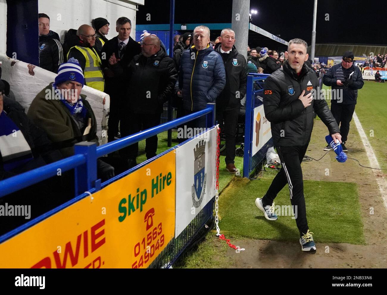 Darvel manager Mick Kennedy during the Scottish Cup fifth round match ...
