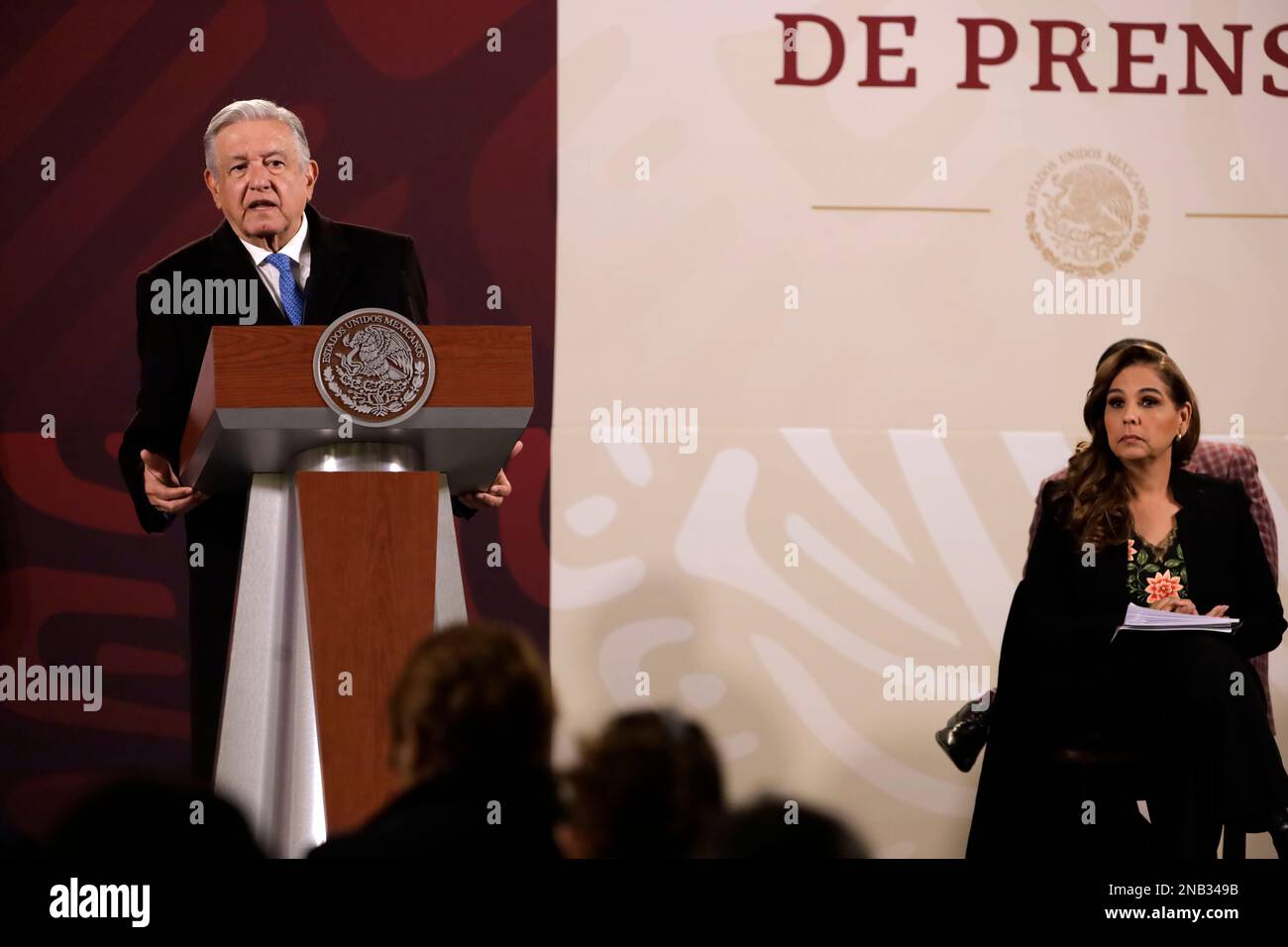 Non Exclusive: February 13, 2023, Mexico City, Mexico: The governor of ...