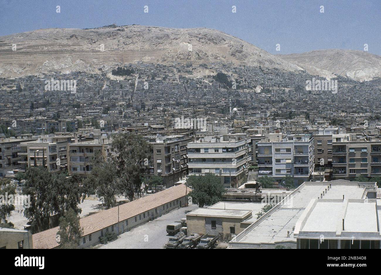 Aerial view of Damascus, Syria on May 27, 1981. (AP Photo/Aristotle ...
