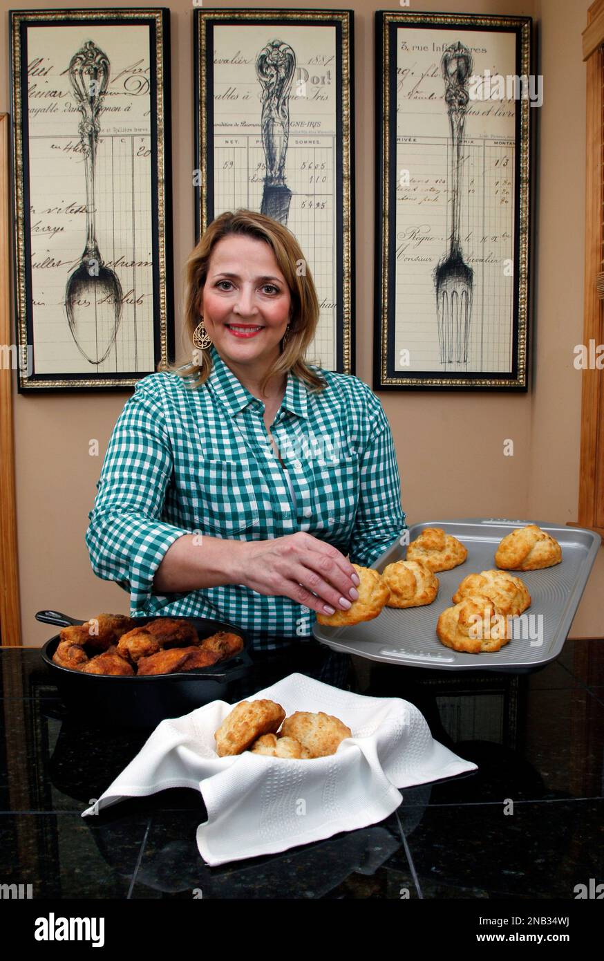 Chef Elizabeth Karmel, of Hill Country Barbeque in New York, poses for ...