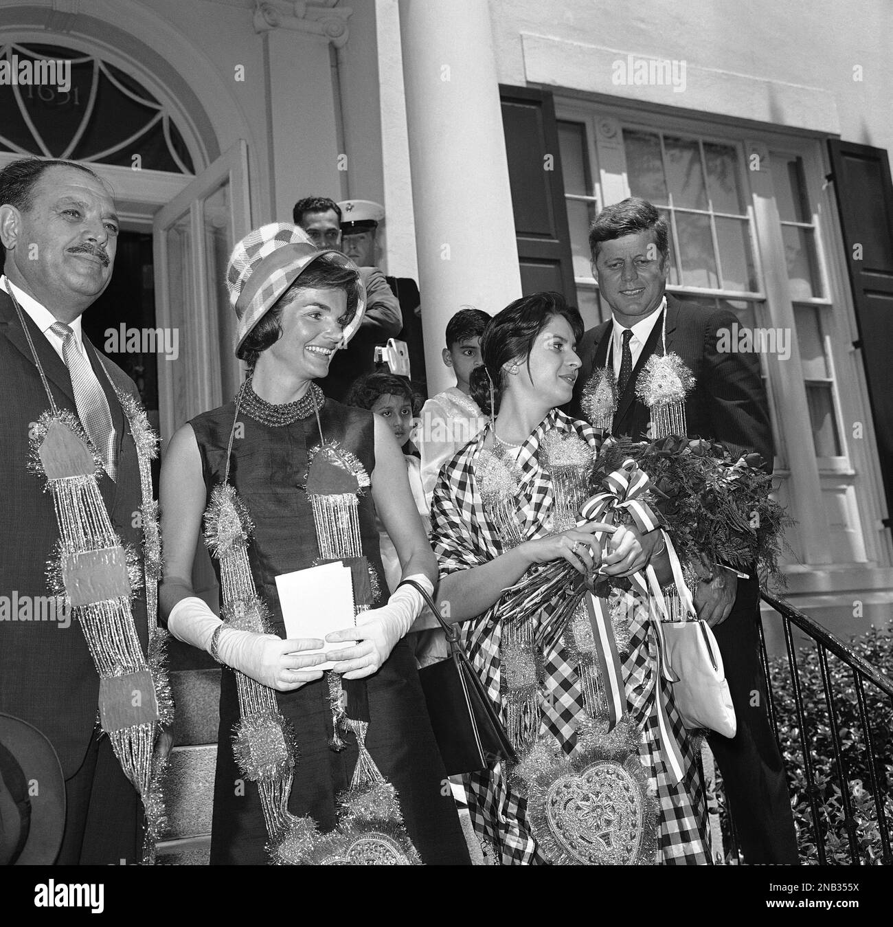 President John F. Kennedy and Mrs. Jacqueline Kennedy and their guests ...
